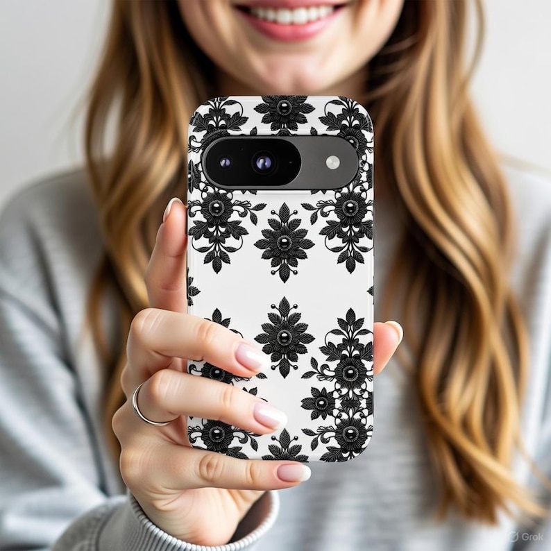 Lace phone case for iPhone 17 pro, 16e, 15, 14, 13 , White Mag safe ...