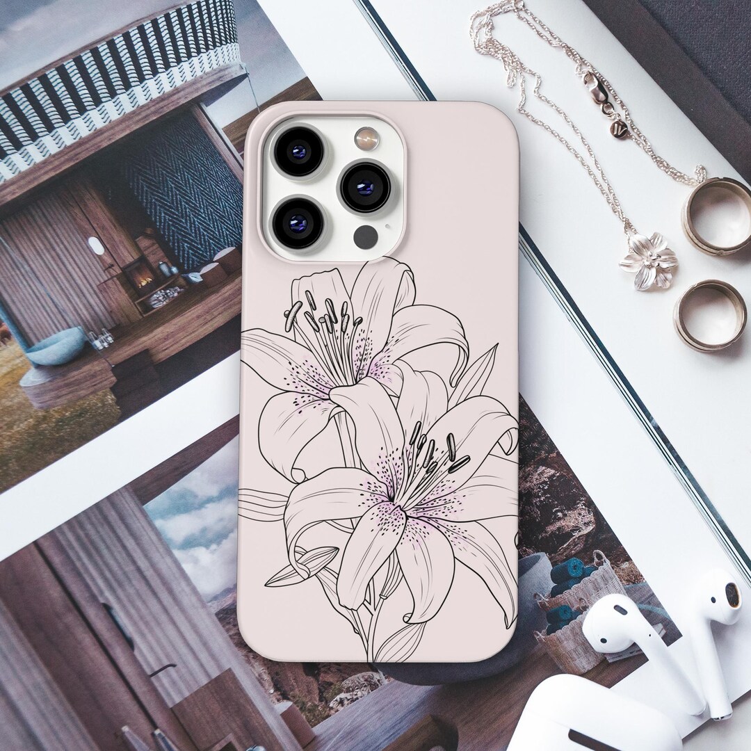 Aesthetic Lilly Phone Cover for iPhone 16e Case, Magsafe iPhone 15 ...