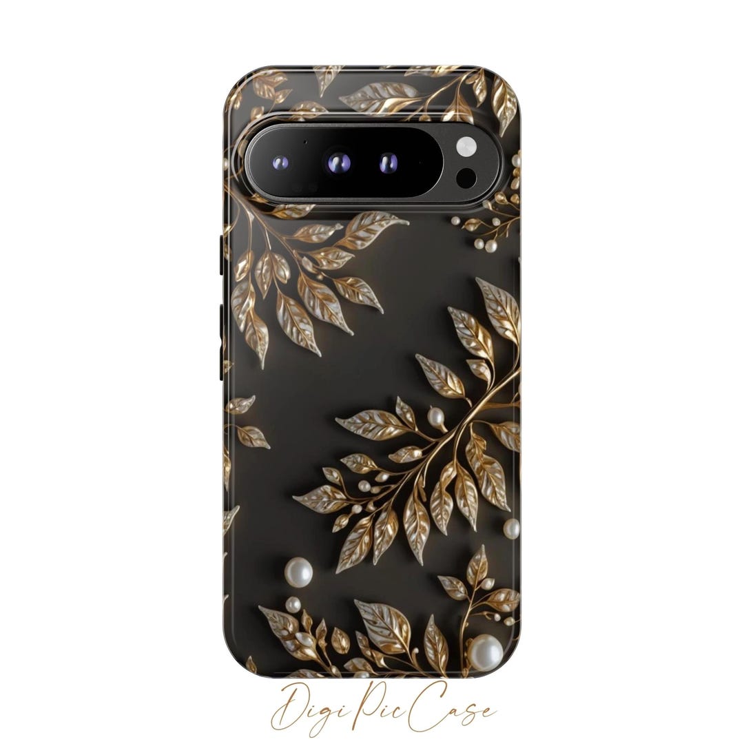 Black Gold iPhone 16e Case , Tough Phone Case Galaxy S25 A16, A36 ...