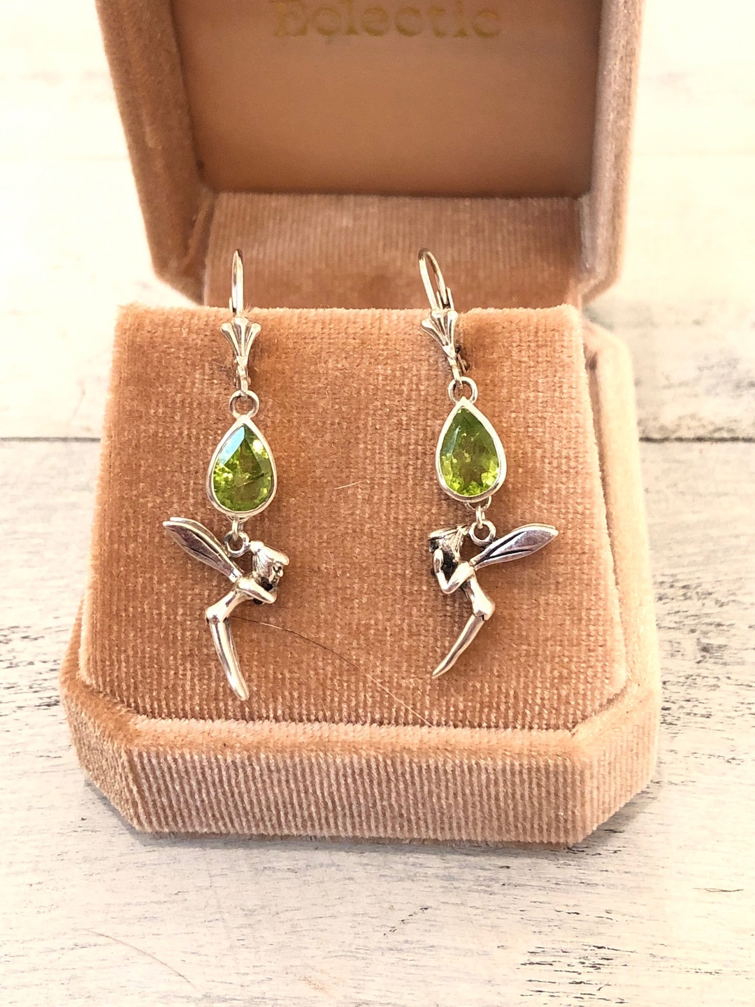 Tinker Bell Gemstone Earrings - Etsy