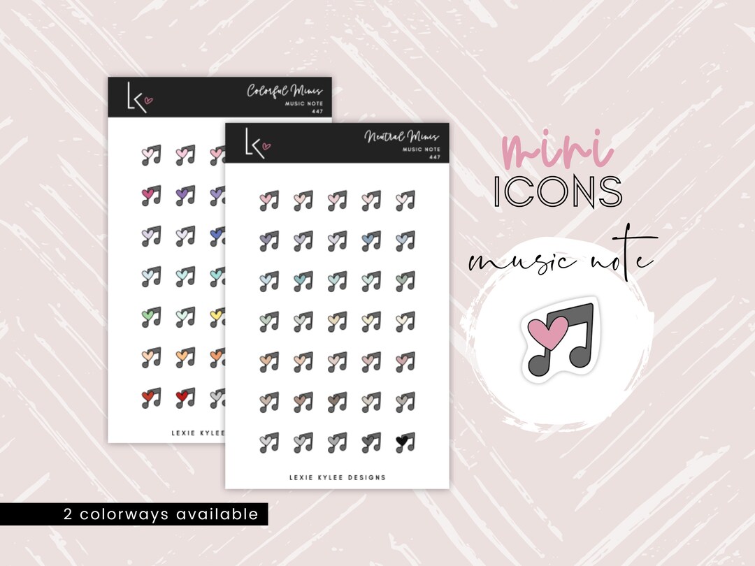 Minis Music Note 447 - Etsy