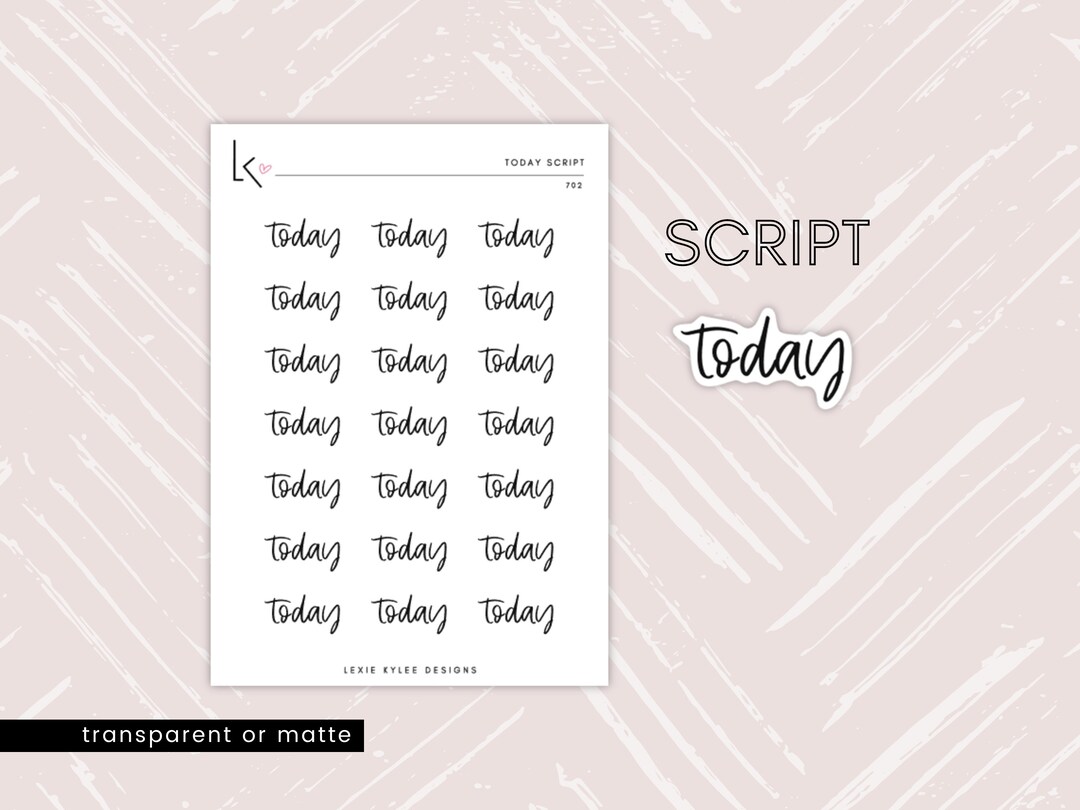 Script Today 702 - Etsy