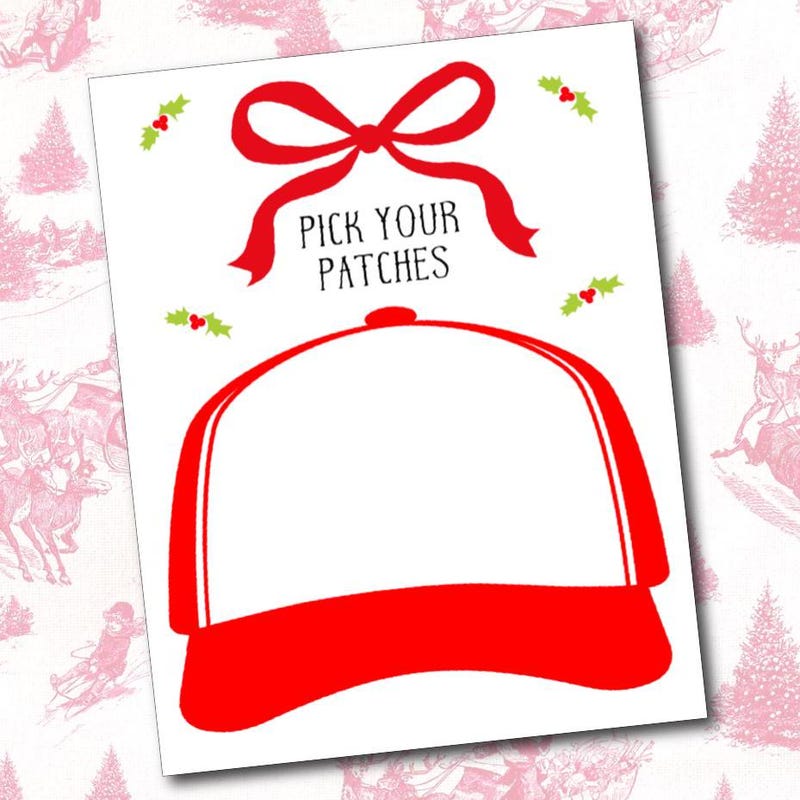 Hat Patch Template - Etsy