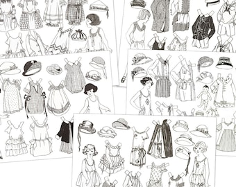 autumn clothes coloring pages