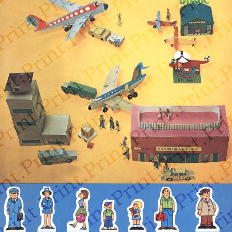 Paper Model Airport - Etsy