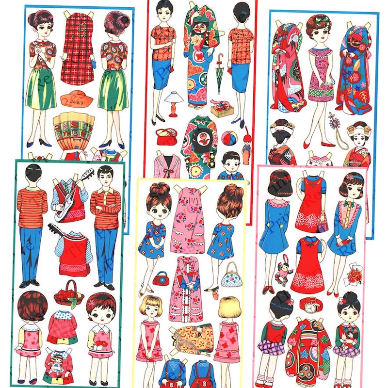 Anime Paper Doll Etsy