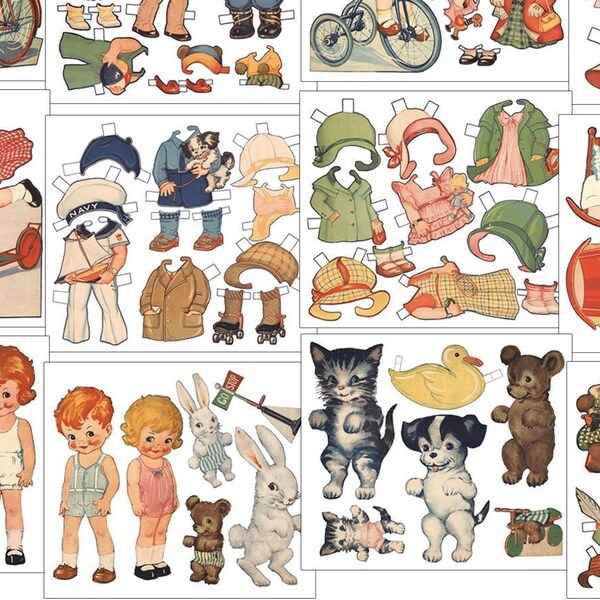 Printable Paper Doll - Etsy