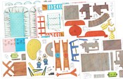 Printable PAPER Doll HOUSE Backgrounds Set Pdf Instant - Etsy Canada