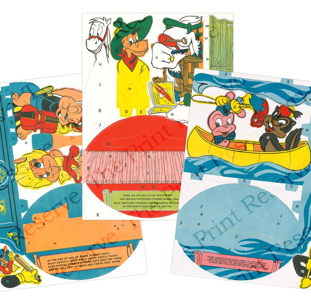 Animal Paper Toy Digital Download Paper Doll Tippy Toy Printable Item ...