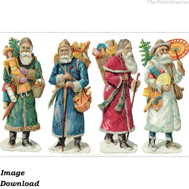 Victorian Santa - Etsy