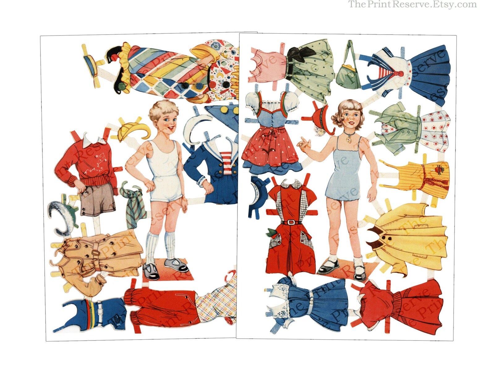 Paper Doll Digital Download Image 1950s Illustrated #352 - Etsy