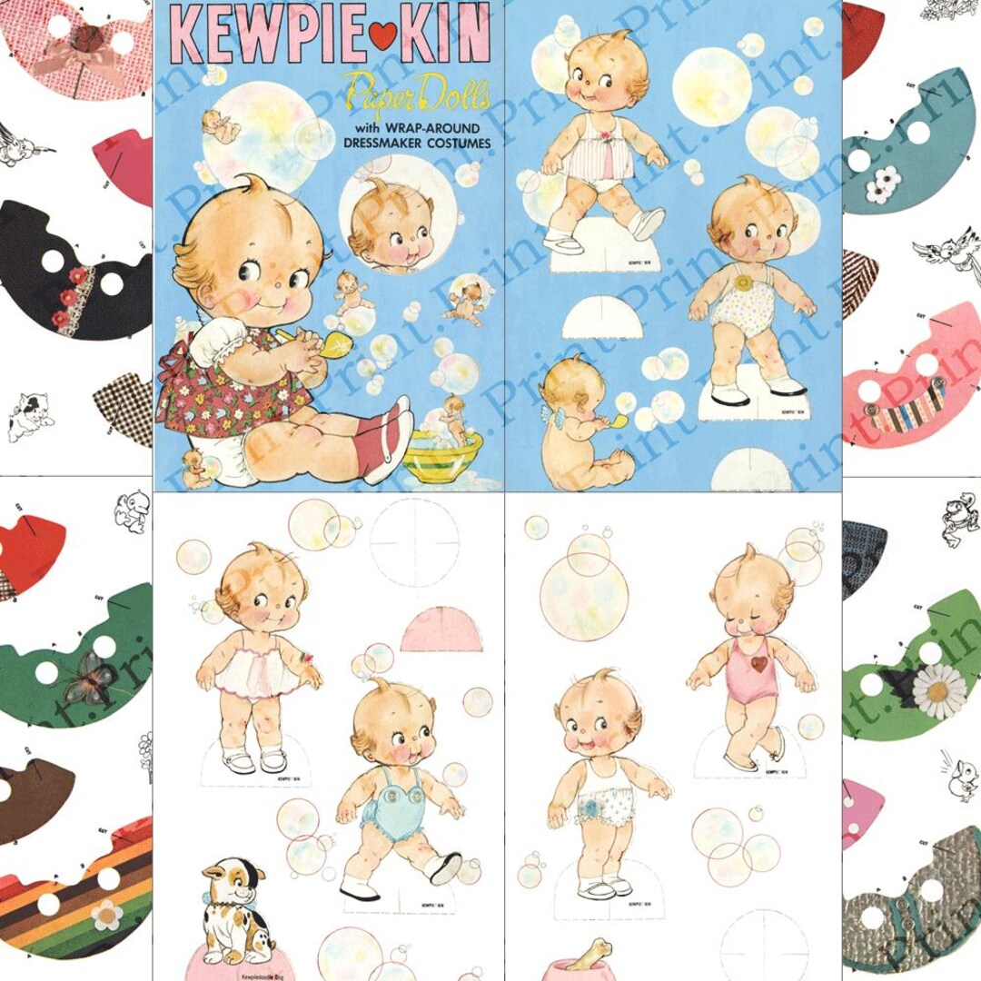 Kewpie Doll Digital Download Paper Doll Printable Kewpie Kin Item #384 ...