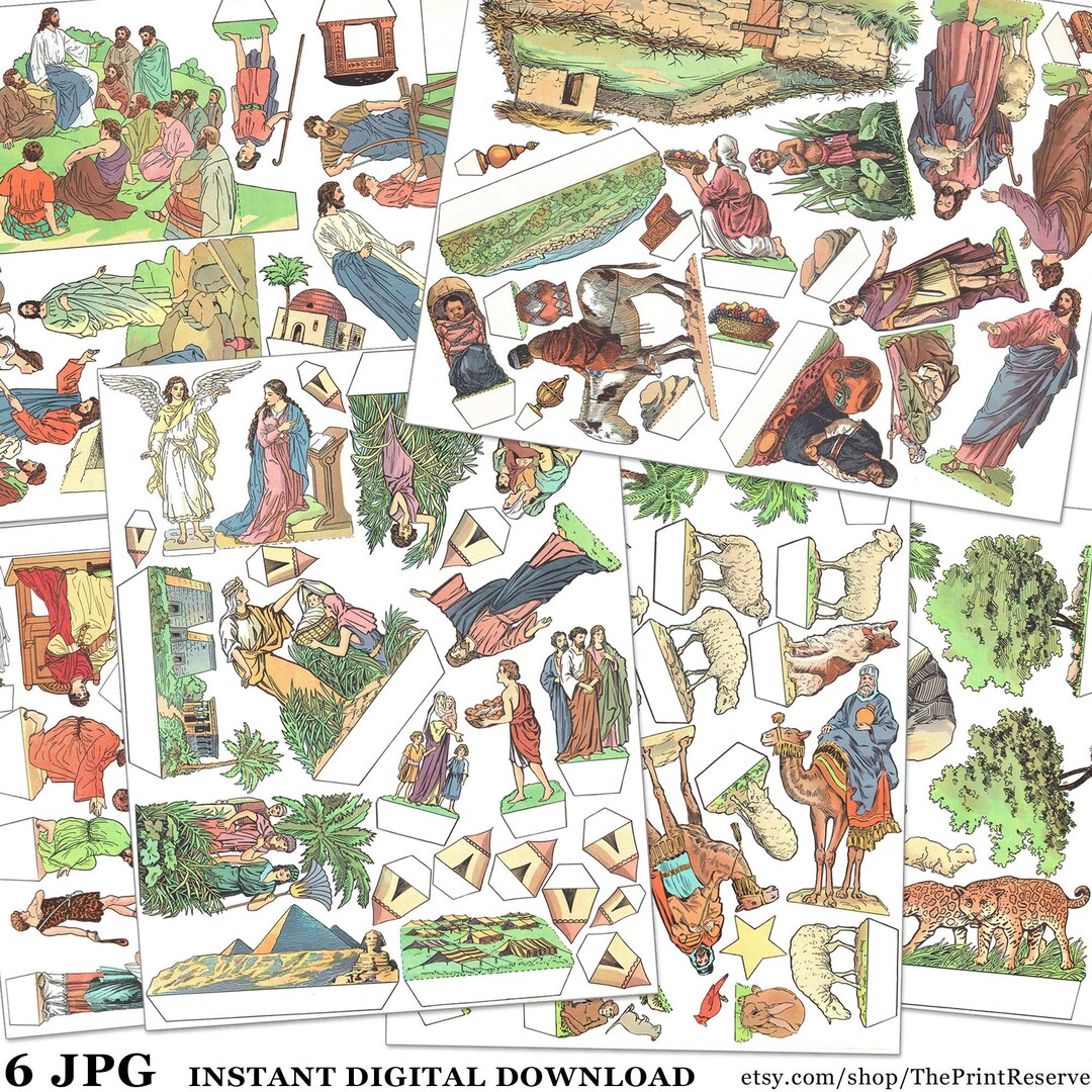 Jesus Bible Printable Paper Doll Image Digital Download Clipart - Etsy UK