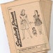 1944 Simplicity Pattern 1211 Little Girls Size 4 Pinafore and Blouse ...