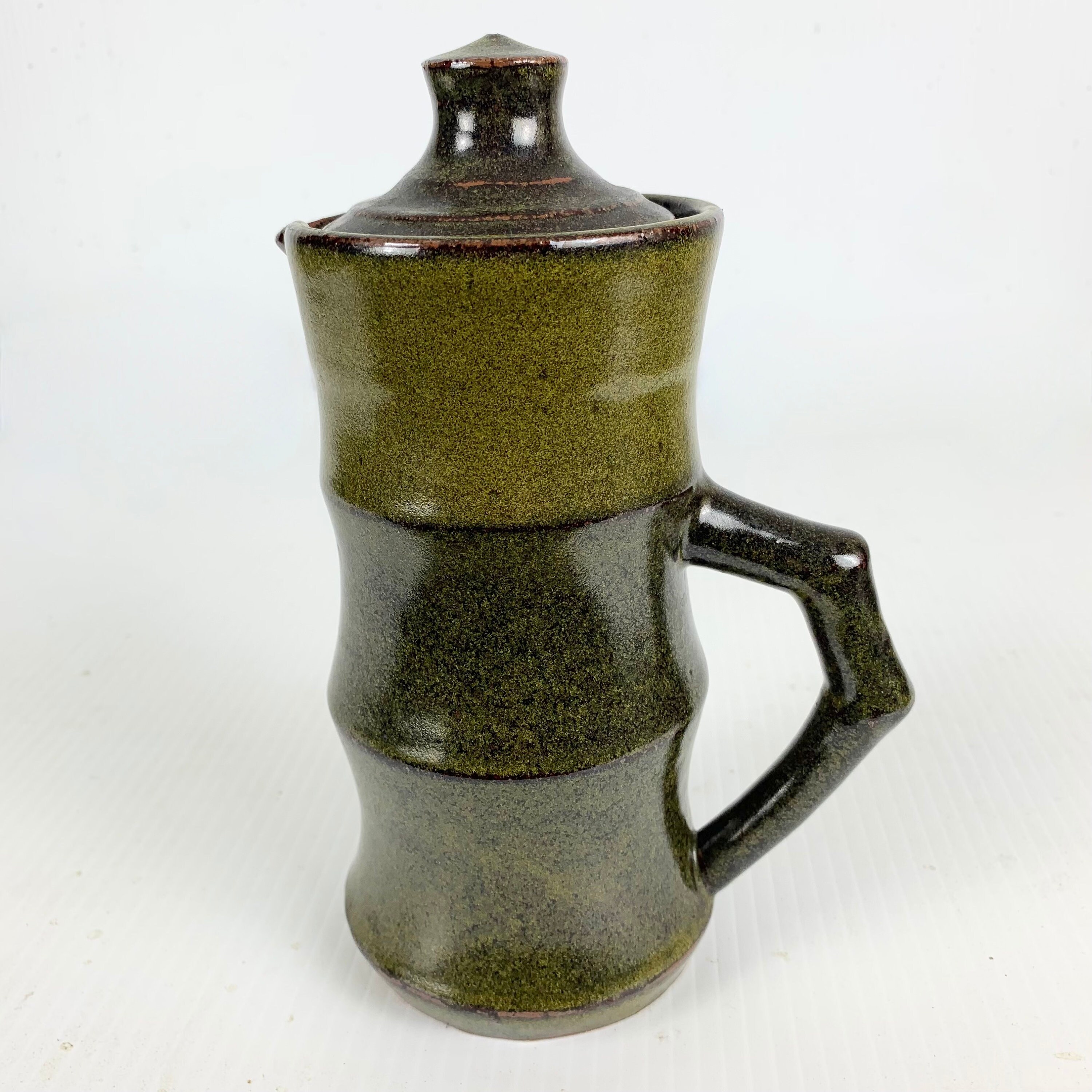 Mid Century Modern Teapot Studio Art Pottery 3 Pieces Avocado - Etsy