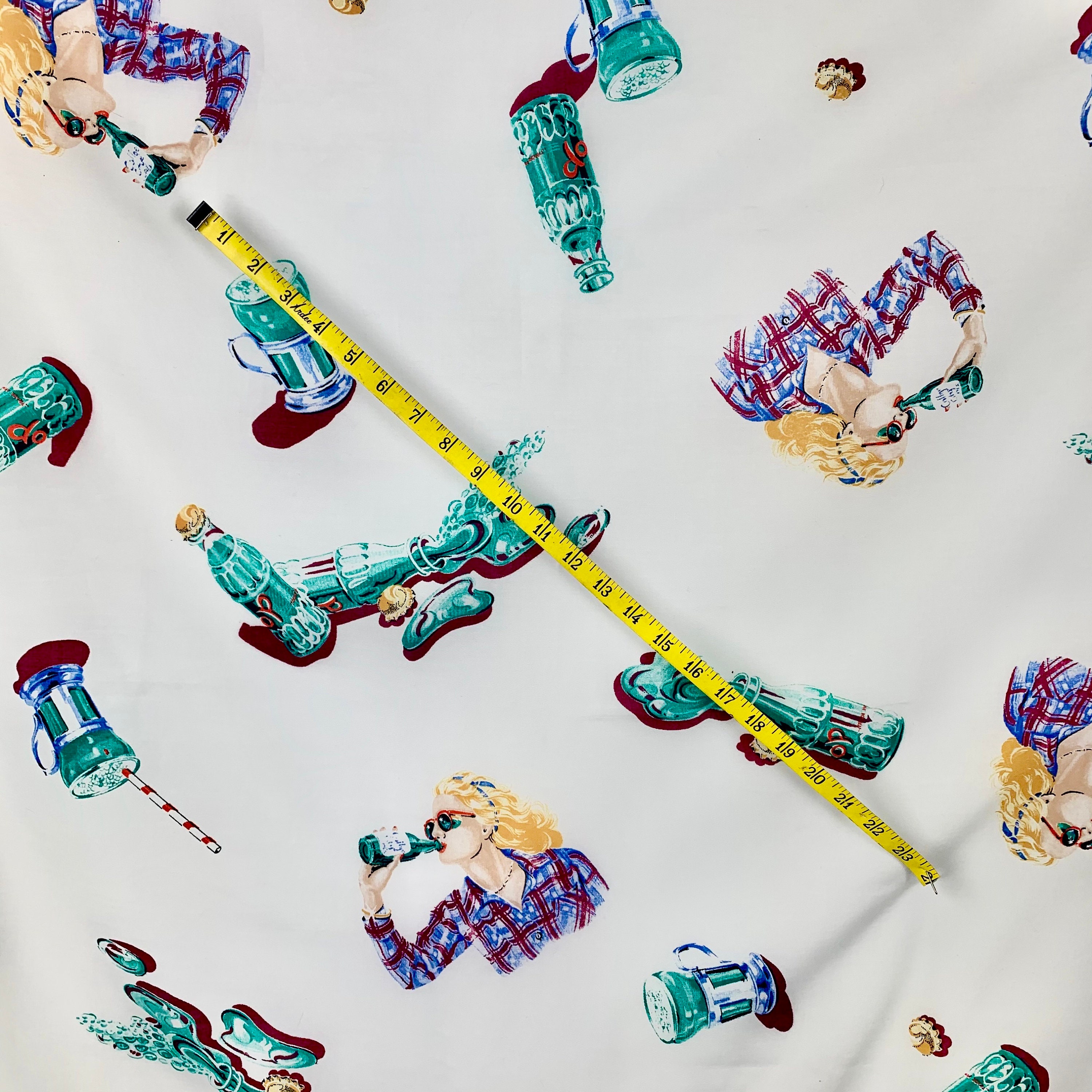 1970s Rockabilly Fabric Gallery Division of Couleur Polyester - Etsy