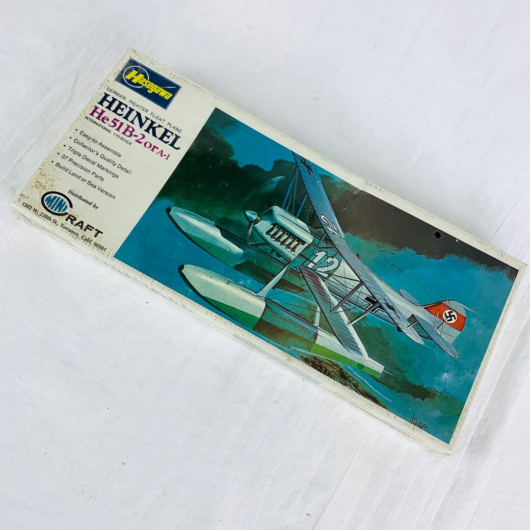 New Hasegawa Model Airplane Kit Heinkel German Fighter Float Plane ...