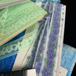 Vintage Lace Hemming Tape 30 Pc Lot Various Colors Seam Binding Trim ...
