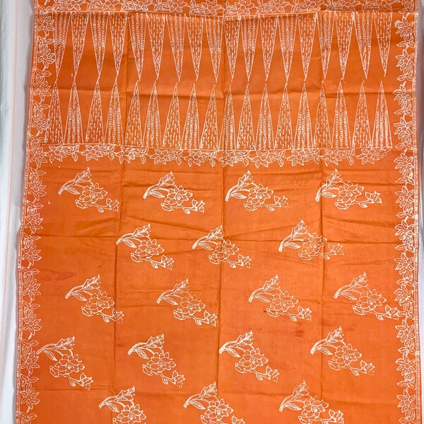 Orange Batik Fabric - Etsy