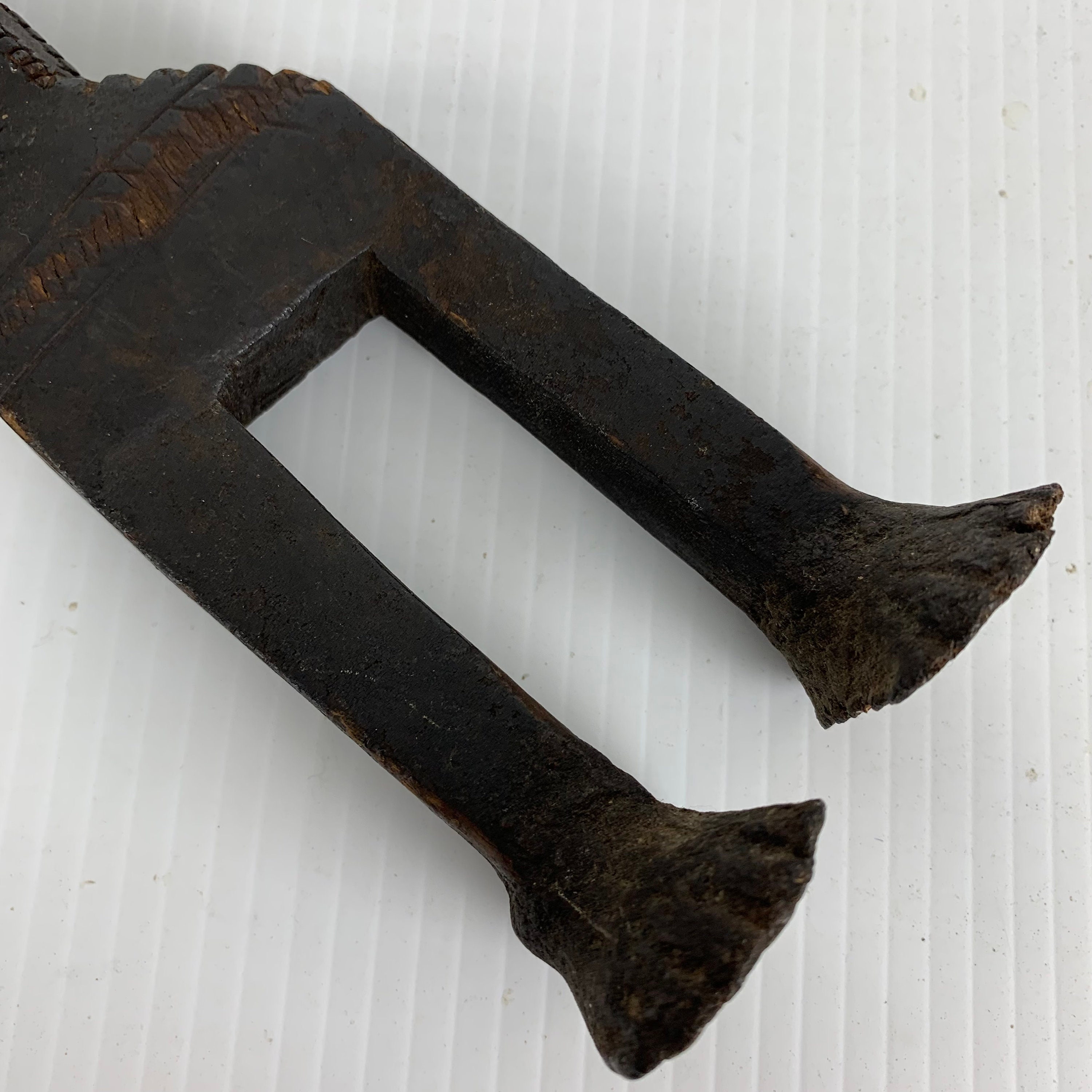 Antique African Tribal Figural Grain Scoop Lg Spoon Hand Carved Wood - Etsy