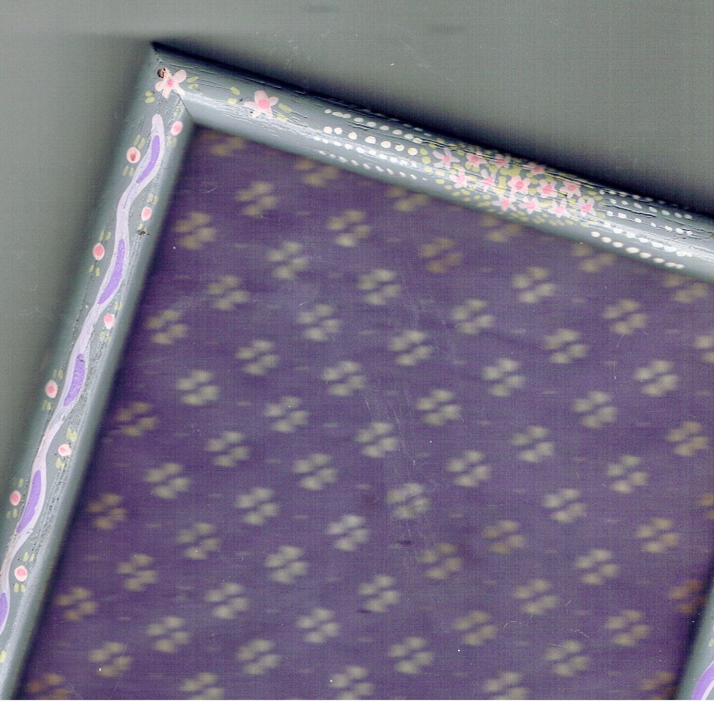 1984 Handpainted Wooden 4 Square Picture Frame With - Etsy