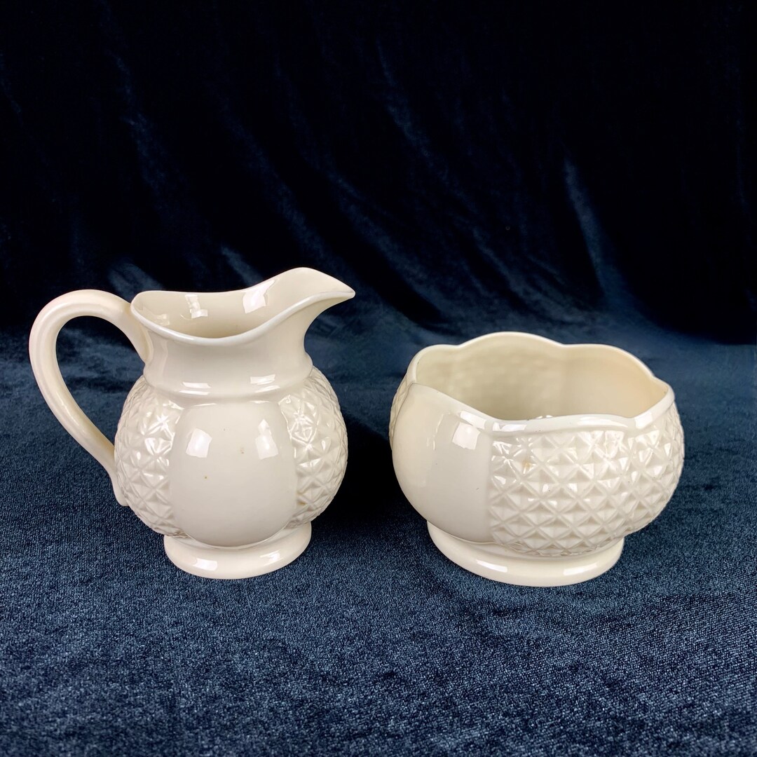Vintage Irish Donegal Parian China Cream Creamer and Sugar Bowl Set ...