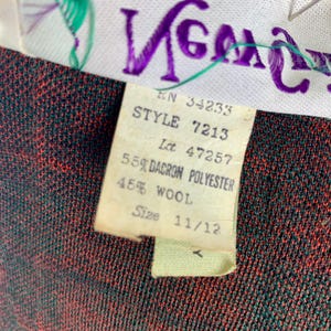 Vintage 1970s New Girl Maxi Skirt Vest Set 11-13 Green Plaid Wool Blend ...