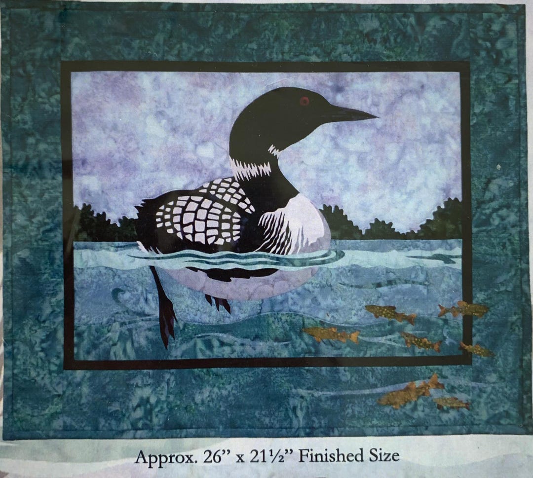 New Quilt Pattern Day at the Lake of a Loon Wall Hanging Wildfire ...