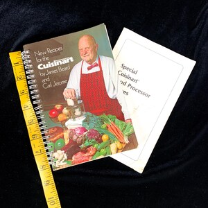1978 Vintage New Recipes for the Cuisinart by James Beard Carl Jerome ...