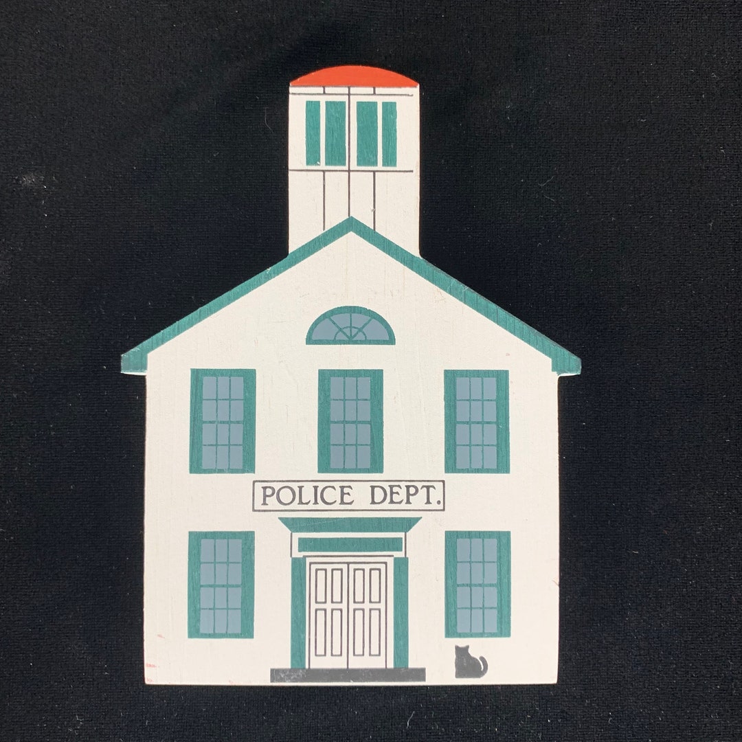 Vintage 1987 the Cats Meow Miniature Building Series V Police ...