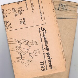 Uncut 1955 Simplicity Pattern 1135 Mid Century Dress Size 18 Flared ...