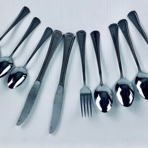10 Pieces Oneida Needlepoint Beaded Artistry Stainless Steel Flatware ...
