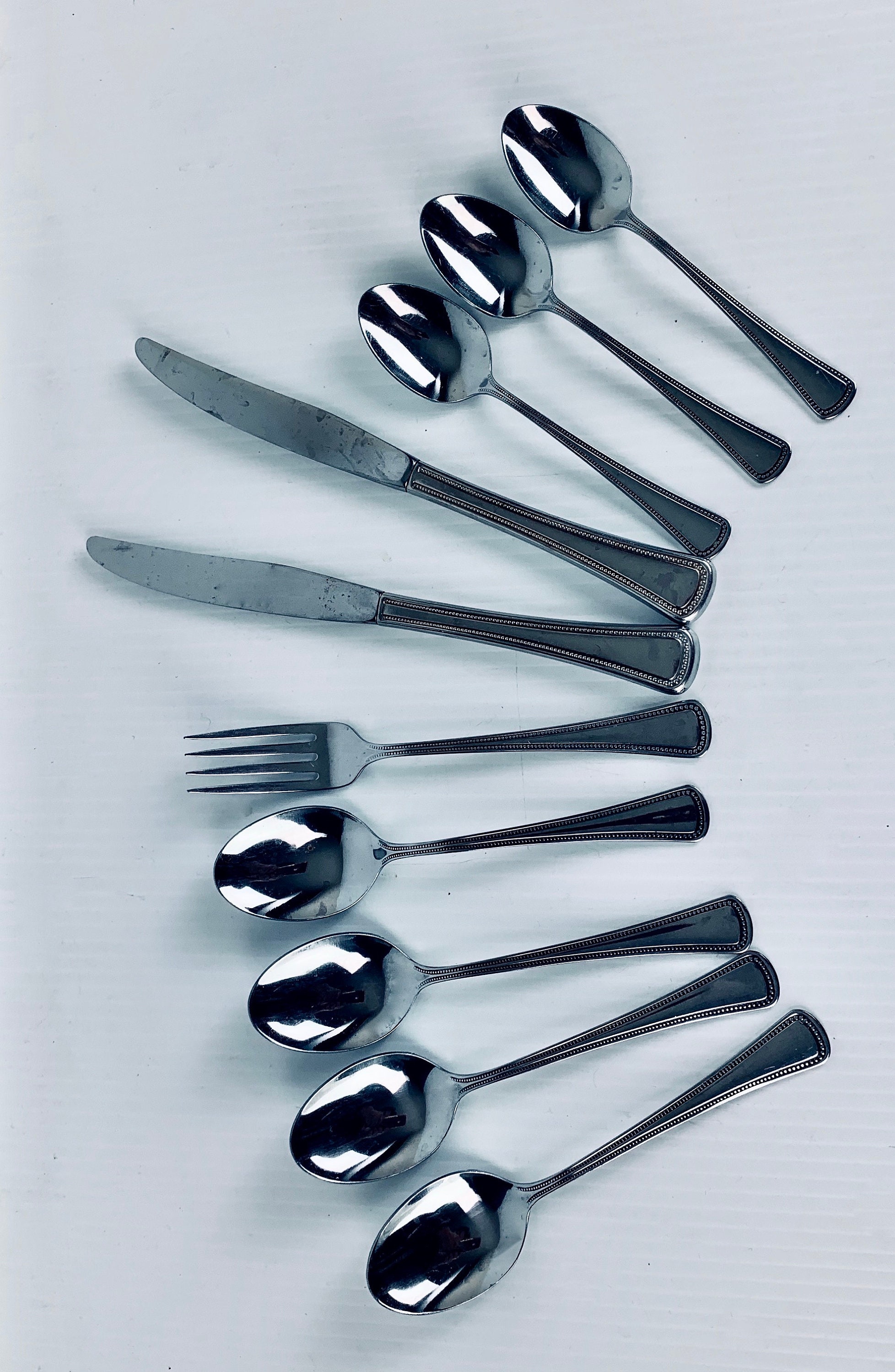 10 Pieces Oneida Needlepoint Beaded Artistry Stainless Steel - Etsy