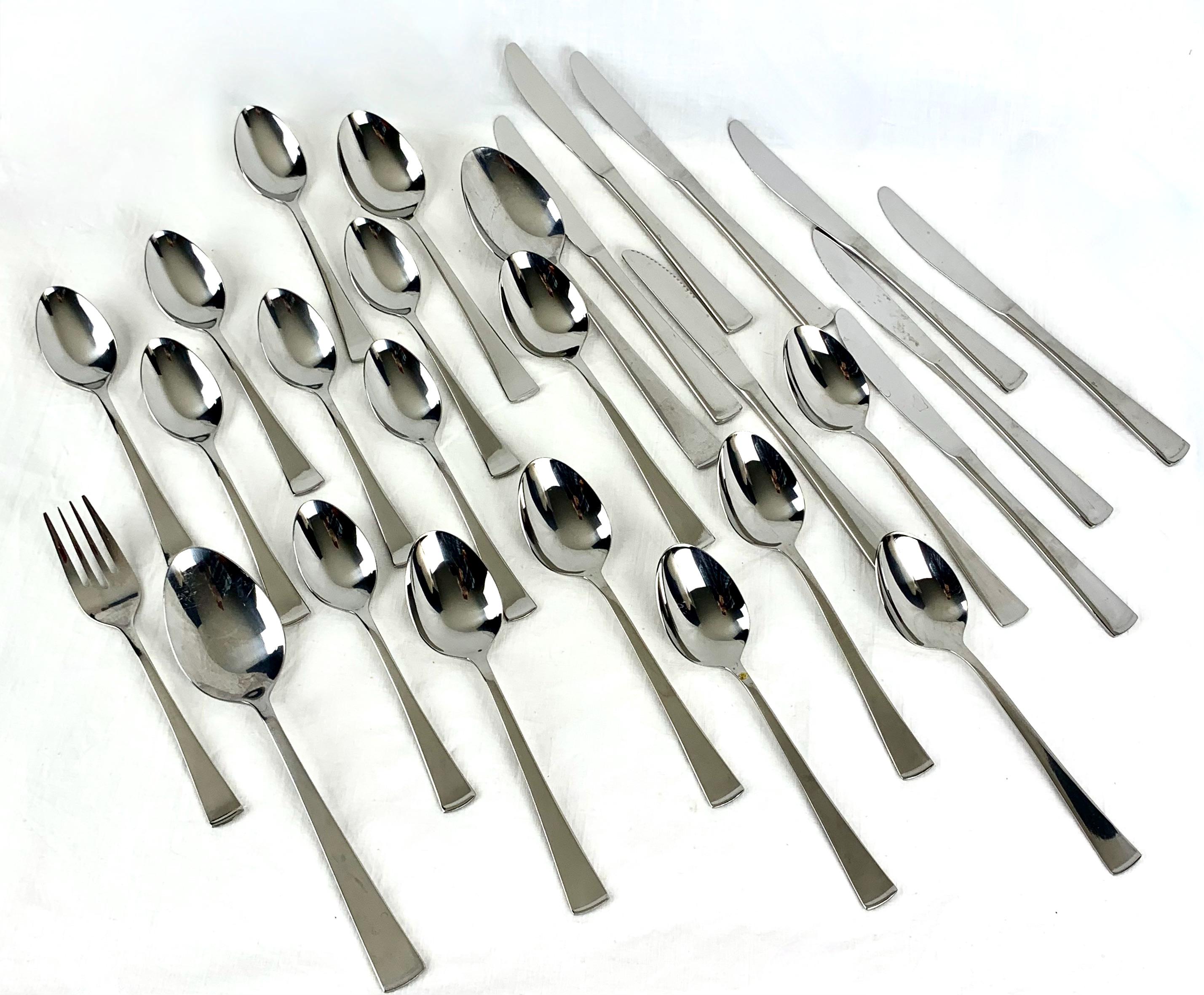 New Old Stock Utica Walco Korea Sonnet Stainless Steel Flatware Lot 27 ...