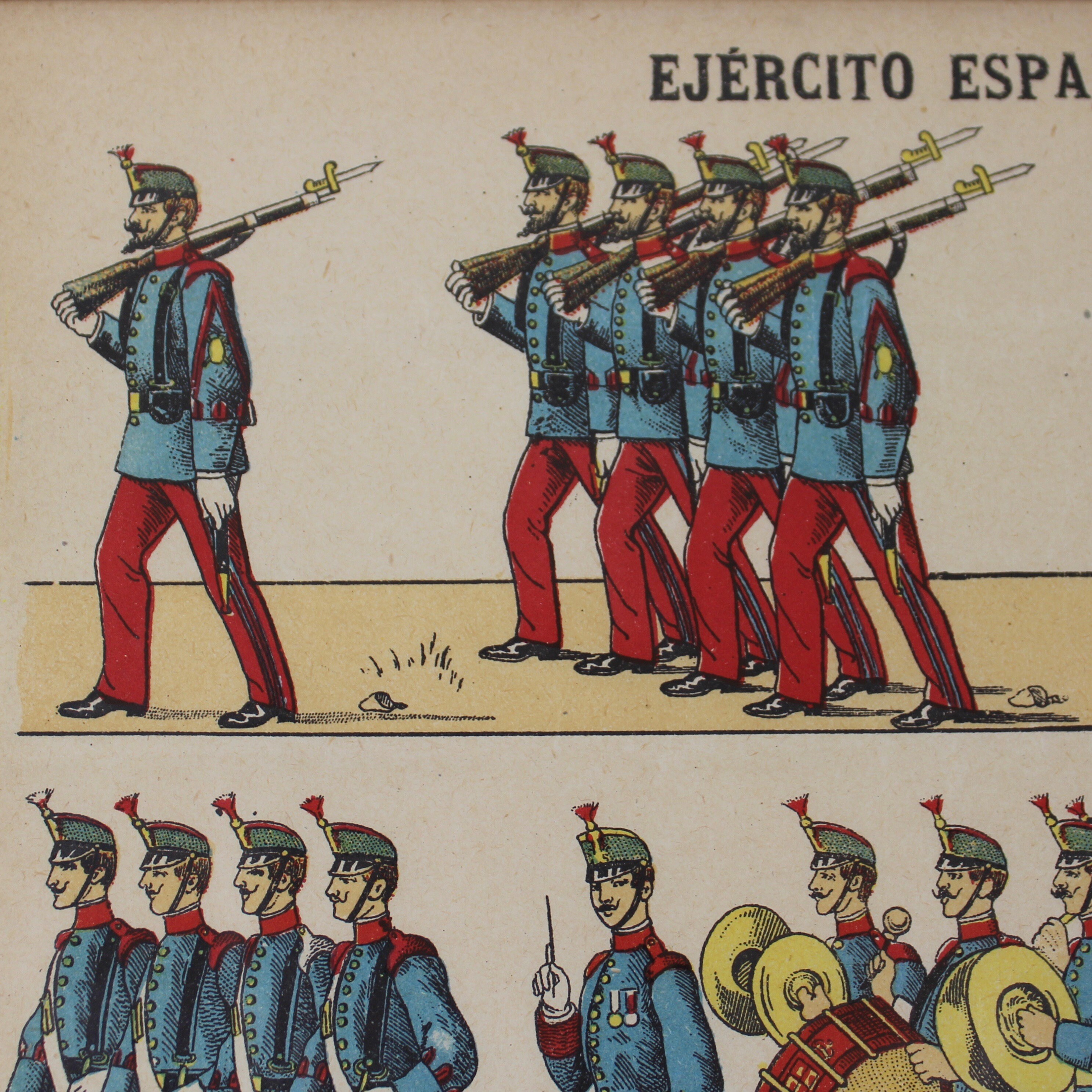 Framed 1800s Spanish Infantry Uniforms Ejercito Espanol - Etsy