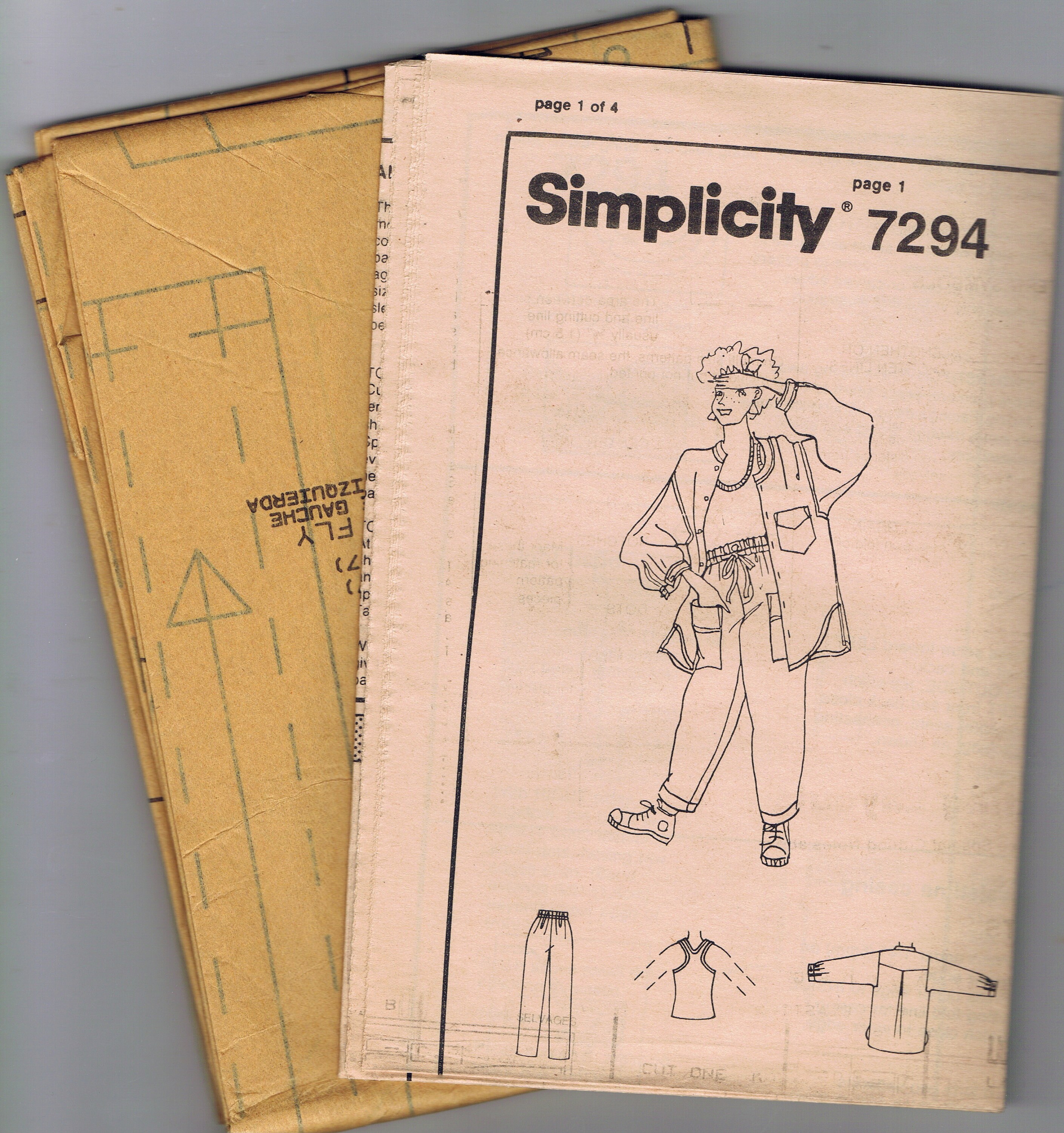 Uncut 1986 Simplicity Pattern 7294 Girls size 7 Loose Shirt | Etsy