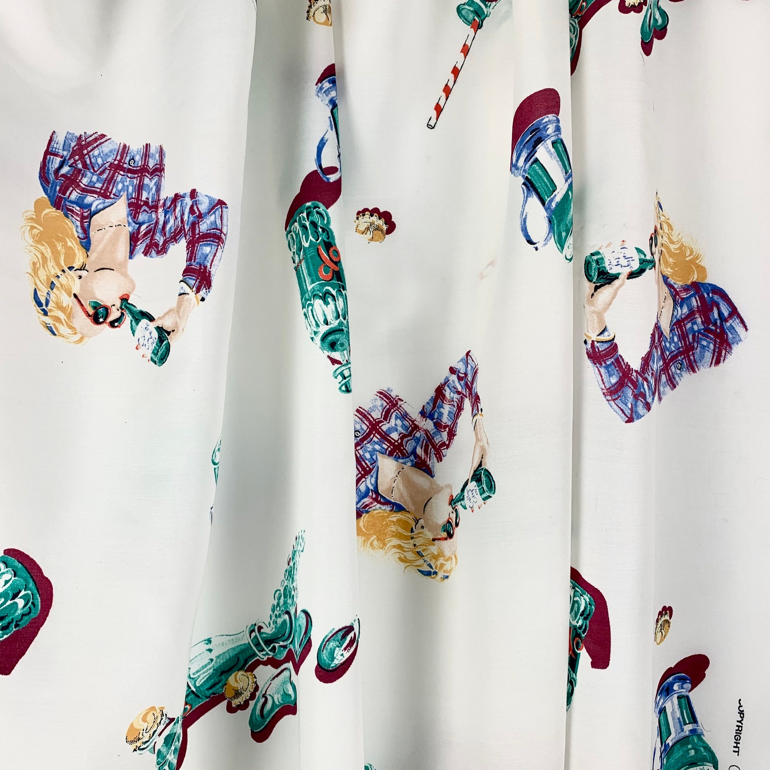 1970s Rockabilly Fabric Gallery Division of Couleur Polyester - Etsy