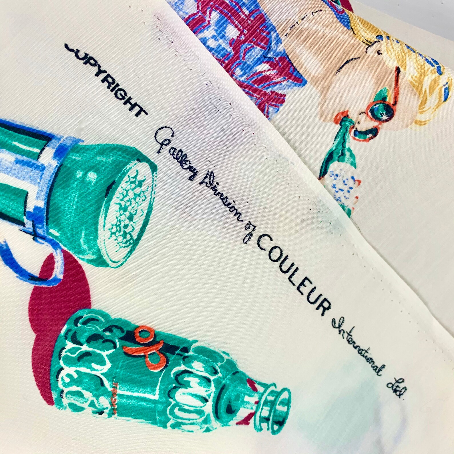 1970s Rockabilly Fabric Gallery Division of Couleur Polyester - Etsy