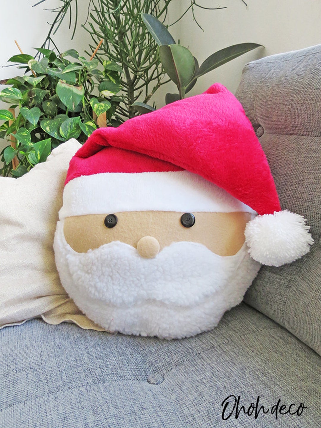 Santa Pillow Christmas PDF Sewing Pattern - Etsy