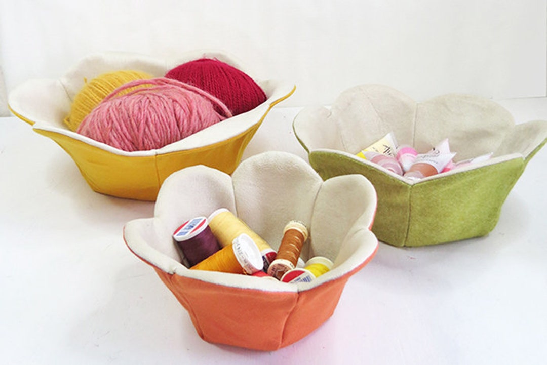 Nesting Fabric Baskets Sewing Pattern PDF - Etsy