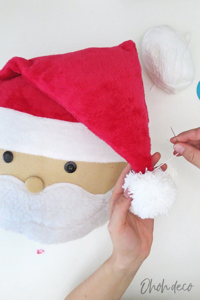 Santa Pillow Christmas PDF Sewing Pattern - Etsy