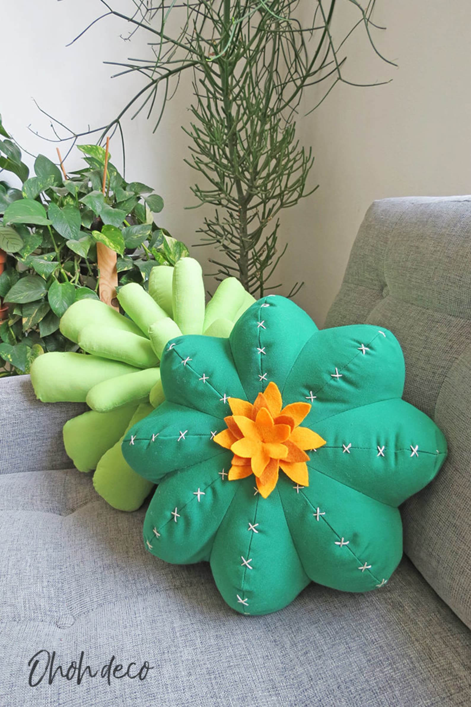 Cactus Pillow Sewing Pattern PDF | Etsy