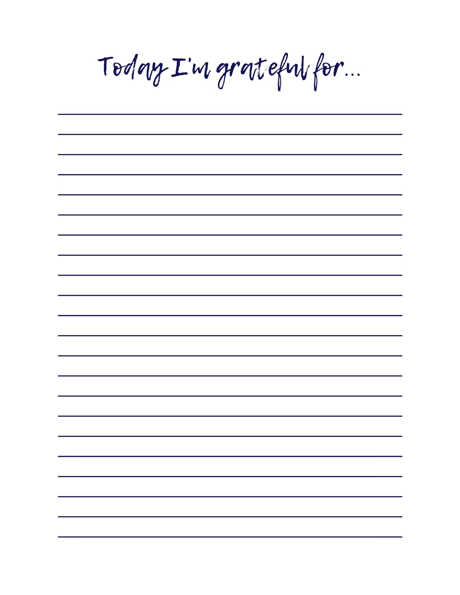 Printable 30 Day Gratitude Journal - Etsy