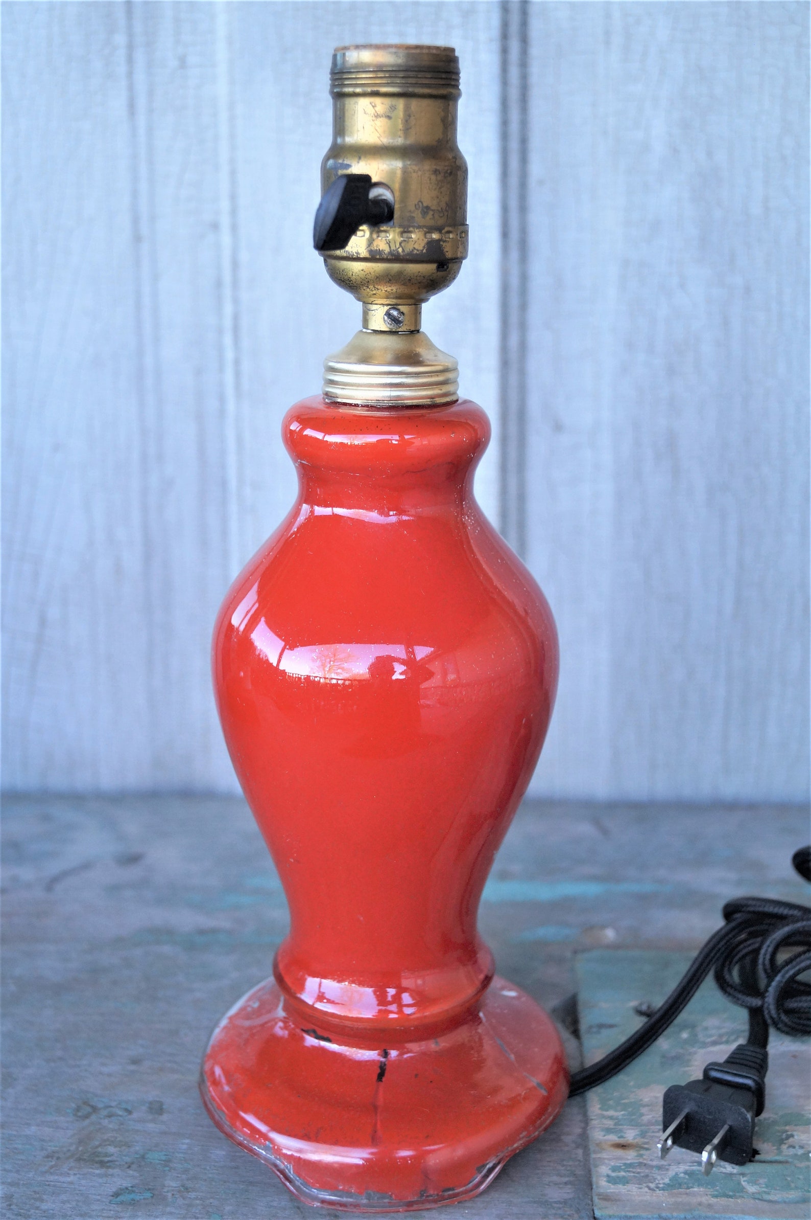 Reverse Painted Glass Ginger Jar Accent Lamp - Etsy
