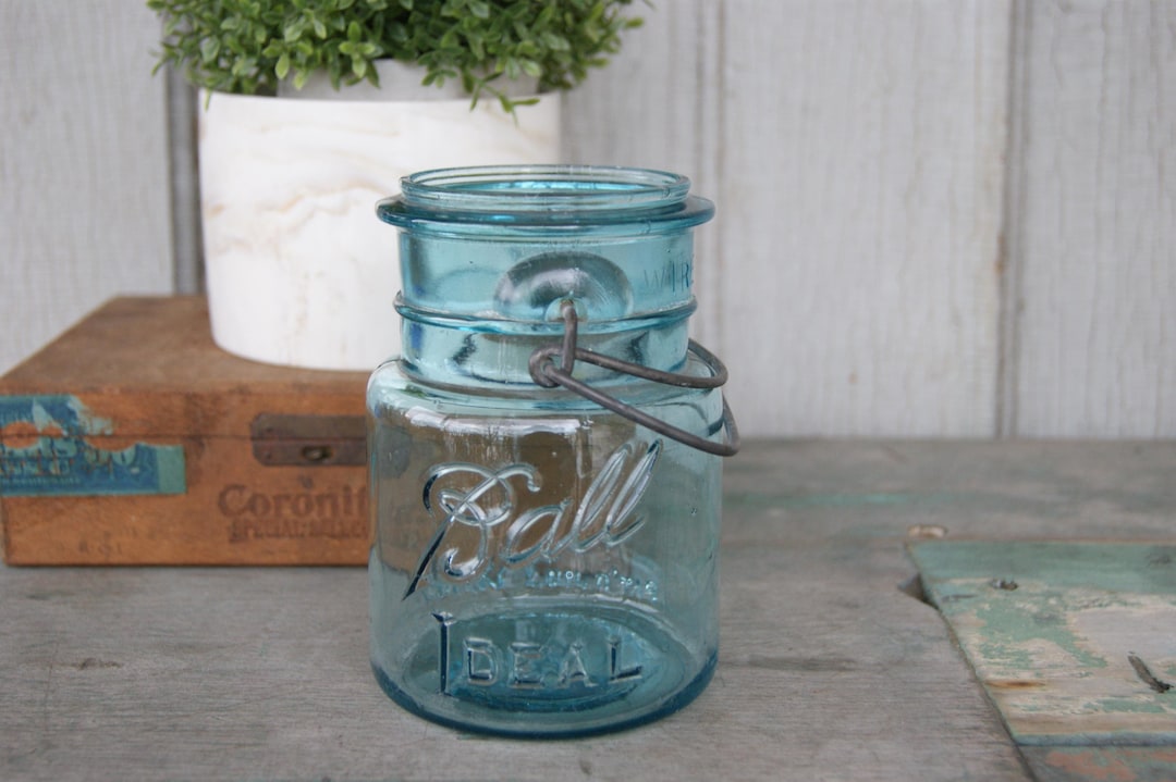Ball Mason Jar With Bale Wire Closure - Etsy