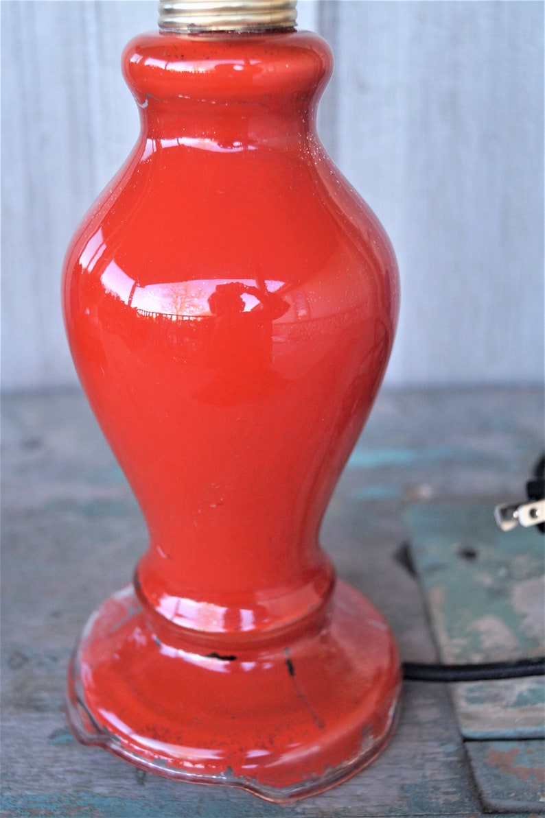 Reverse Painted Glass Ginger Jar Accent Lamp - Etsy