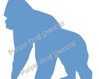 Gorilla stencil | Etsy