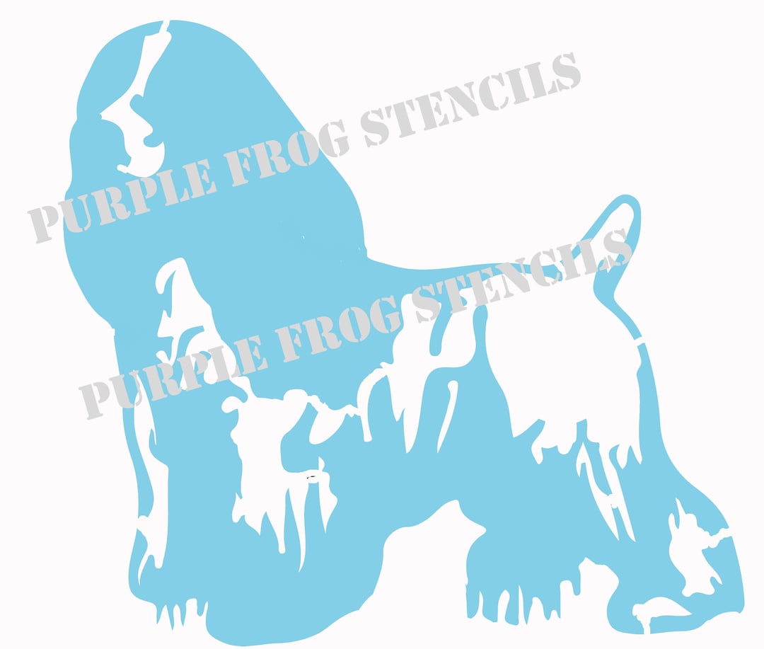 Cocker Spaniel STENCIL reusable Different Sizes Dog Stencil - Etsy