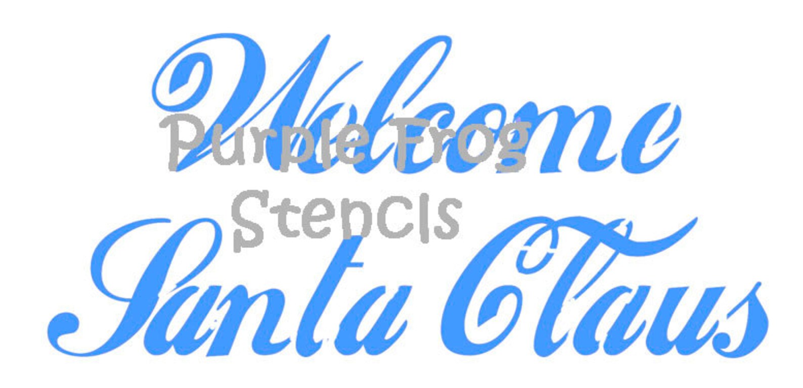 Welcome Santa Claus STENCIL reusable Different Sizes - Etsy