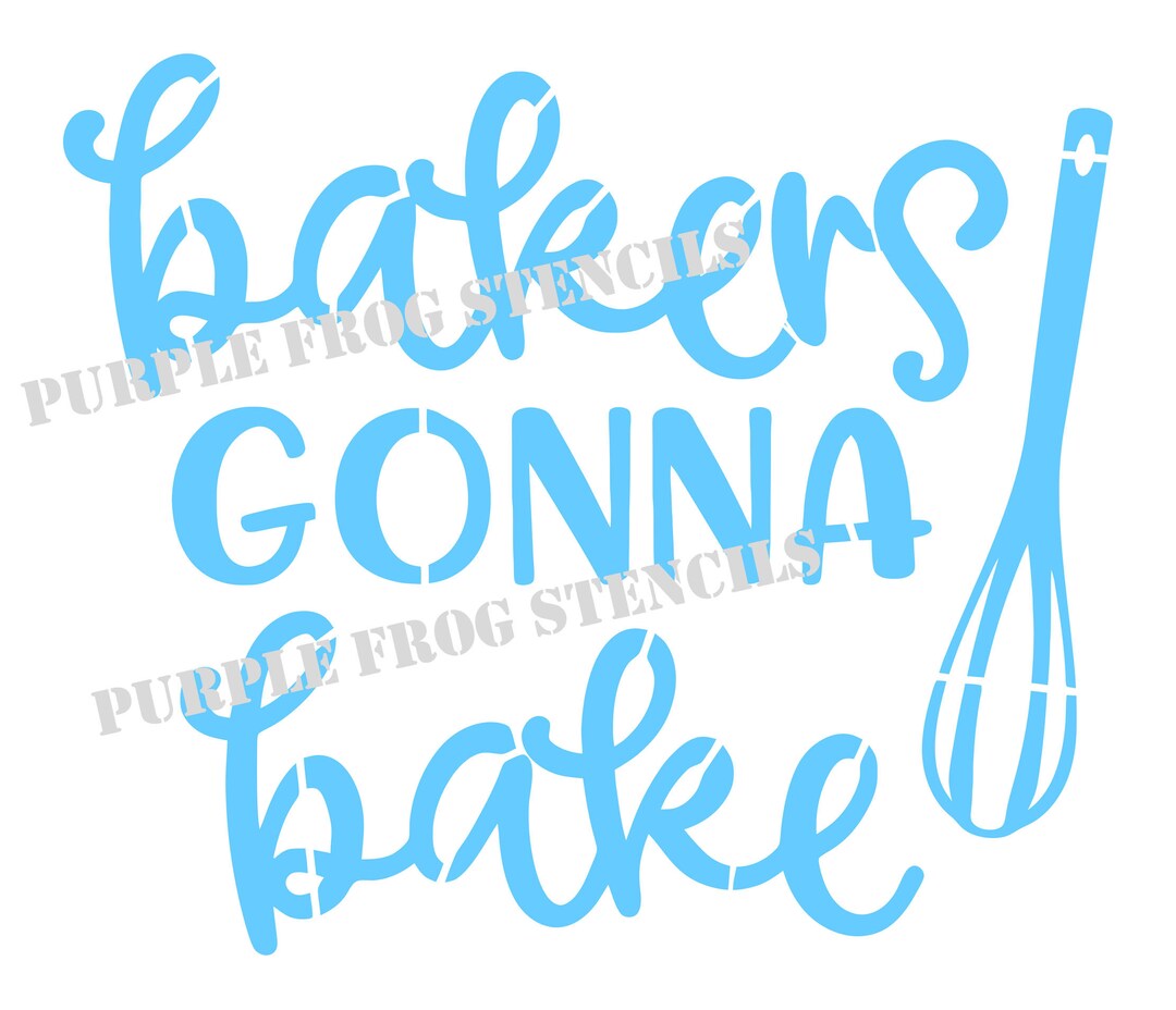 Baker STENCIL reusable Different Sizes Cook Stencil - Etsy